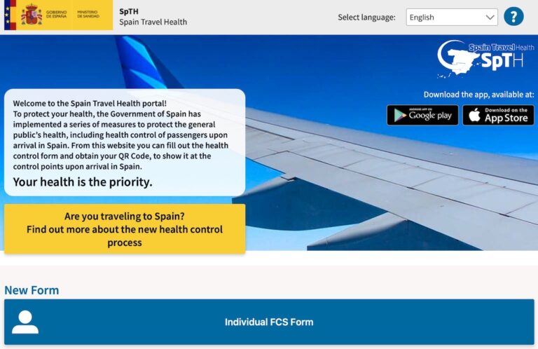 FCS Health Control Form For Travel To Lanzarote - Lanzarote Information